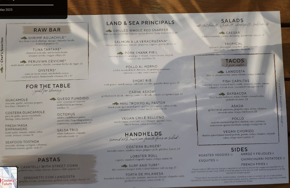 Costera Cocina Tulum Restaurant – Authentic Mexican Cuisine in Chicago